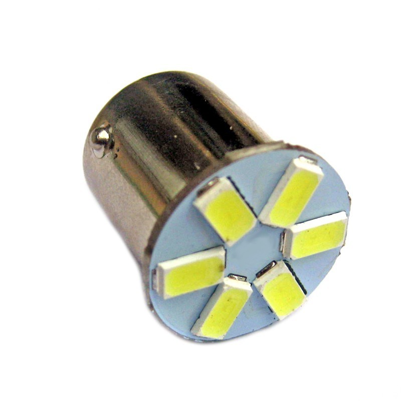 Ampoule R5W R10W BA15S 6 Leds 5630 - Led-effect